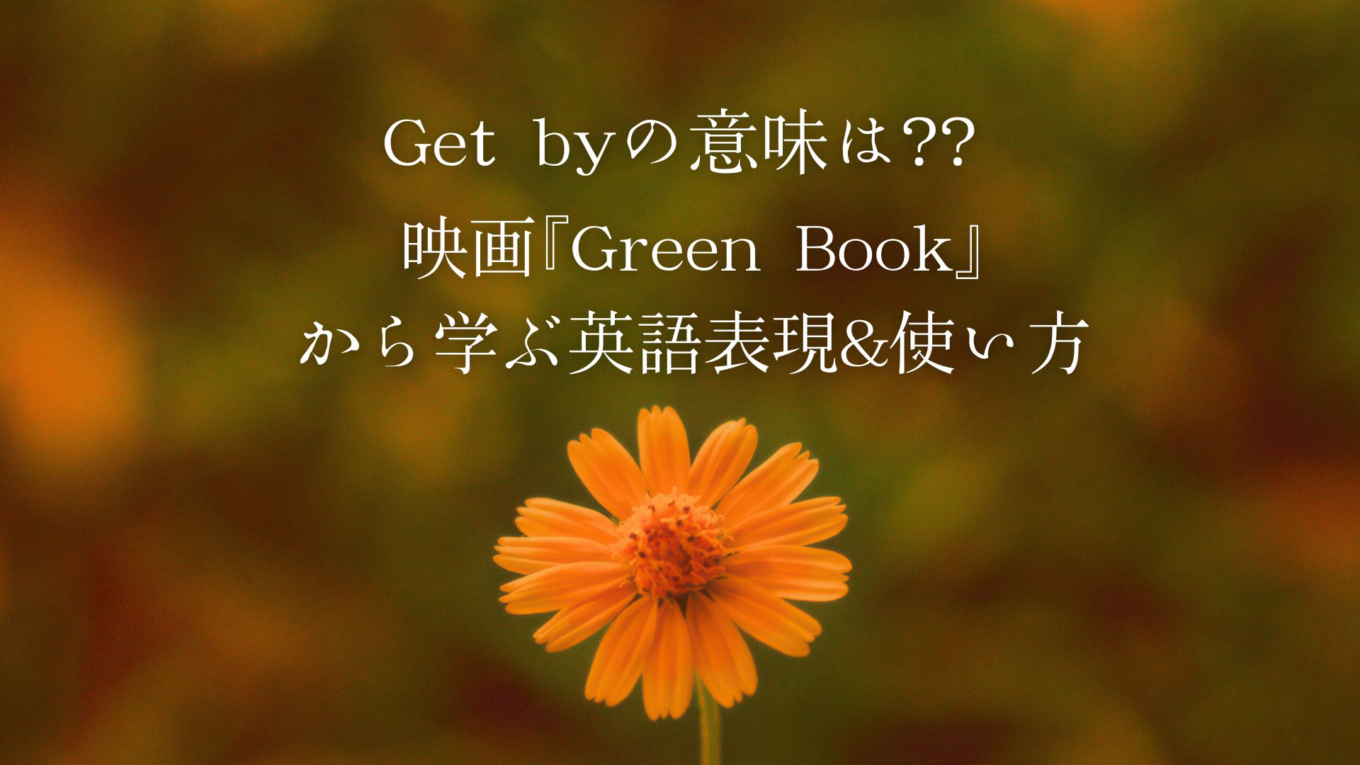 “Get by”の意味とは？映画『グリーンブック』のセリフで学ぶ英語表現＆使い方！ | キノ・ドラ日記（映画とドラマと時々英語）